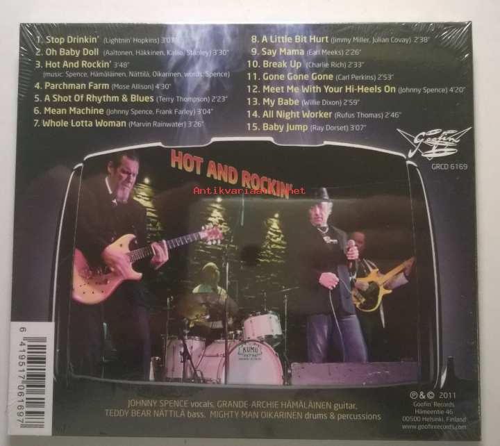 Johnny Spence Doctor s Order Hot And Rockin CD GRCD 6169 