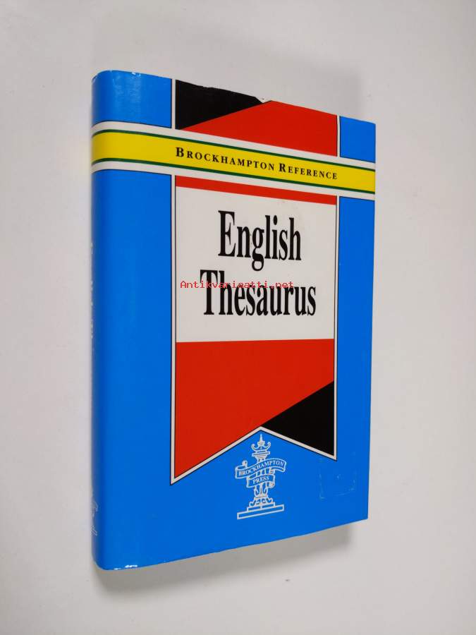 English Thesaurus Kunto Erinomainen Antikvariaatti English Thesaurus Kunto Erinomainen Antikvariaatti