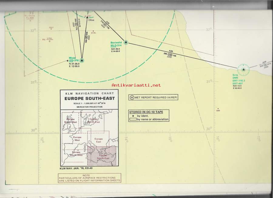 Klm Route Map Europe
