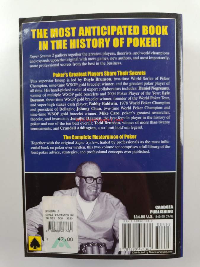 Doyle Brunson's super system 2 : a course in power poker - Crandell ...